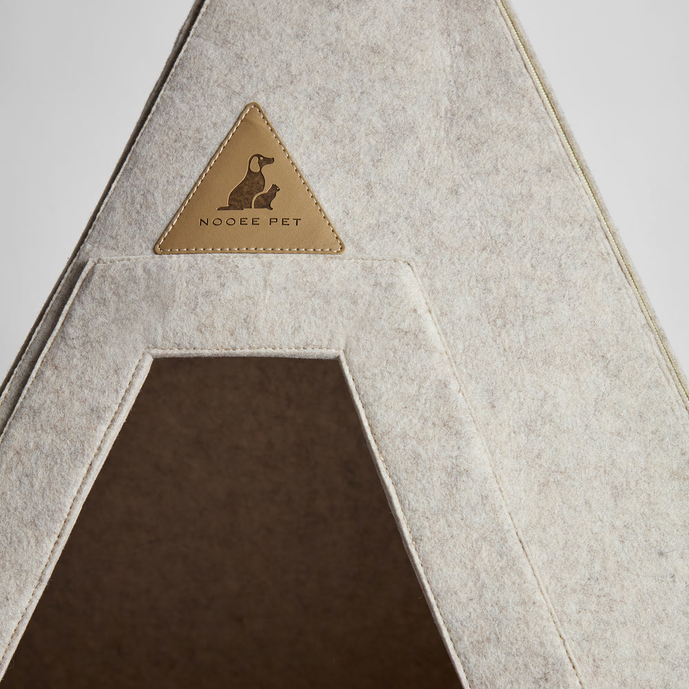 Nooee Pet Teepee Tucker (L) – Foldable Dog Teepee Bed for Medium Dogs